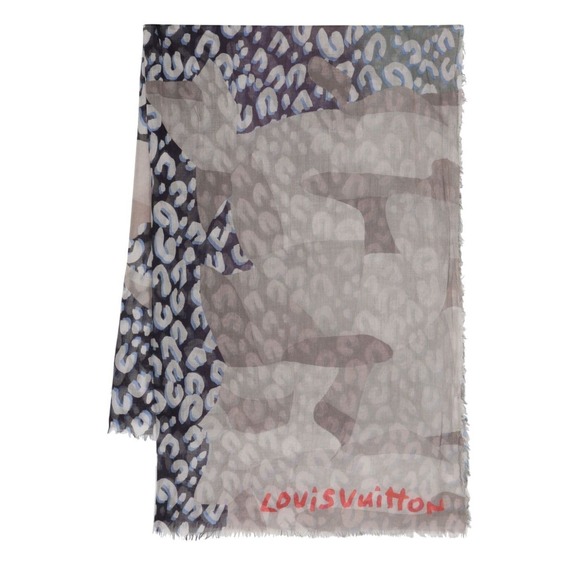 Louis Vuitton | Accessories | Louis Vuitton Cheetah Print Scarf ...